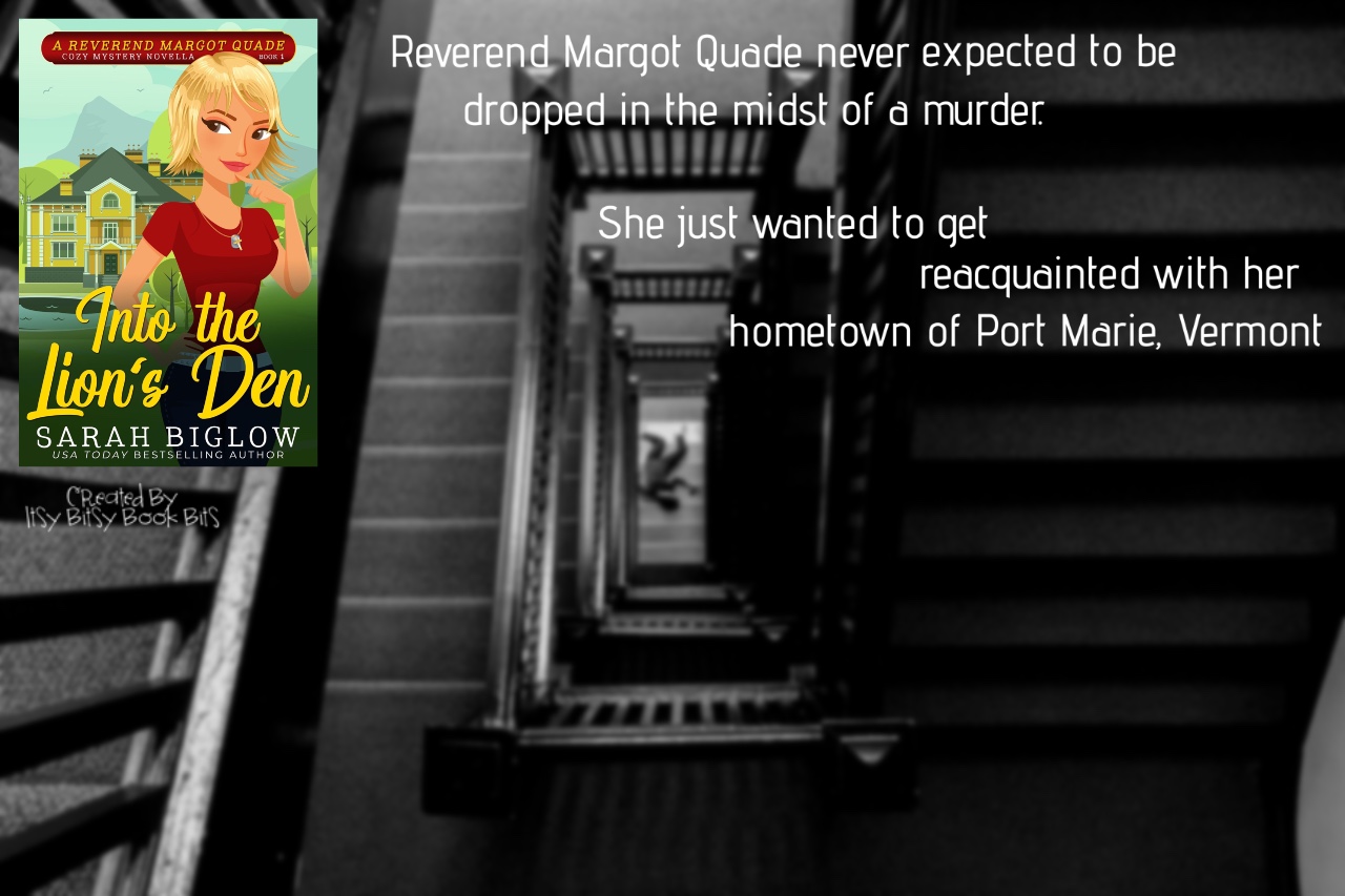 Into the Lion’s Den (Reverend Margot Quade Cozy Mystery Series Book 1) by Sarah Biglow – Itsy ...