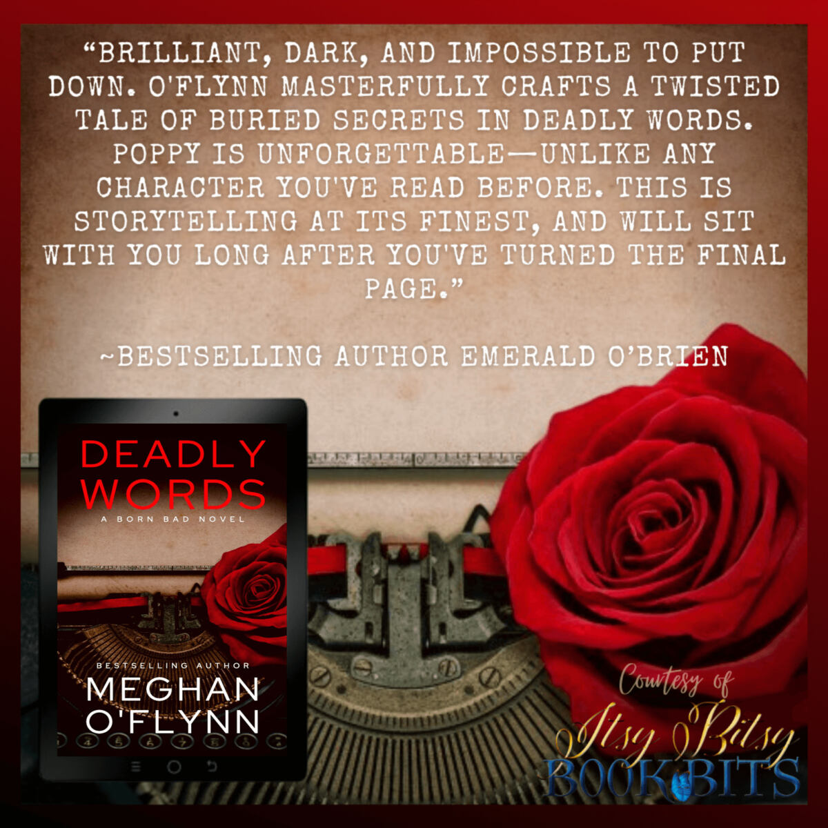 Deadly Words (Born Bad Book 1) by Meghan O’Flynn – Itsy Bitsy Book Bits
